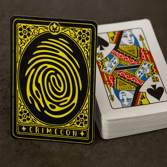 2025 CrimeCon Logo Fingerprint Playing Cards – CrimeCon Official ...